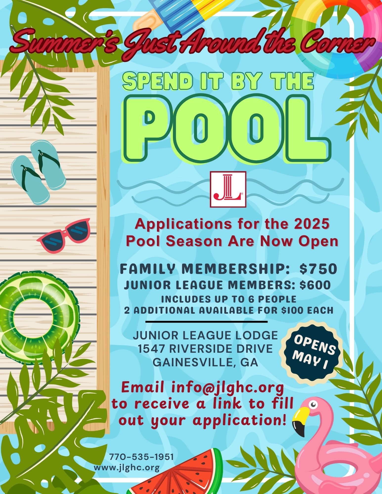 Pool Memberships – Junior League of Gainesville-Hall County, GA